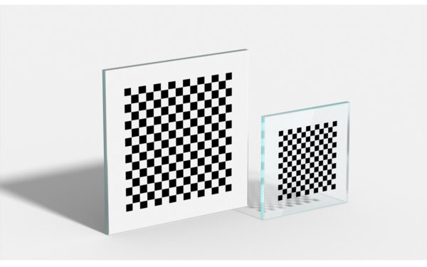 Custom Black Coating on Glass Test Calibration Targets / Charts / Masks ...