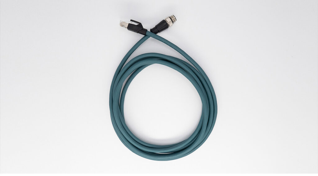 M12 A-Coded 8 Pin Male to RJ45 GigE vision Cat5E High Flex Ethernet ...